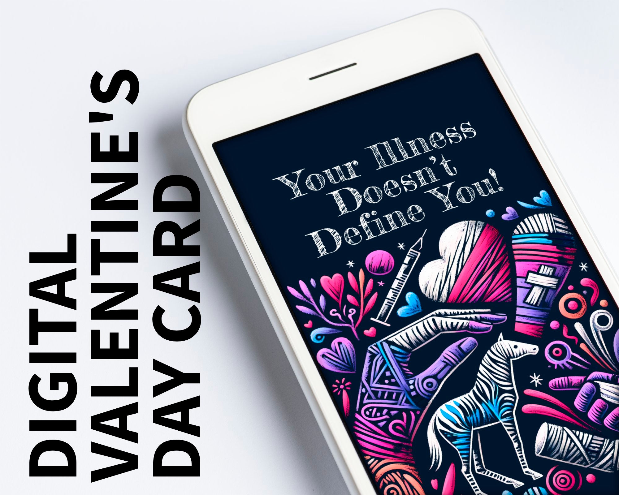 Chronic Illness Valentine's Day Card – Artzie Designs