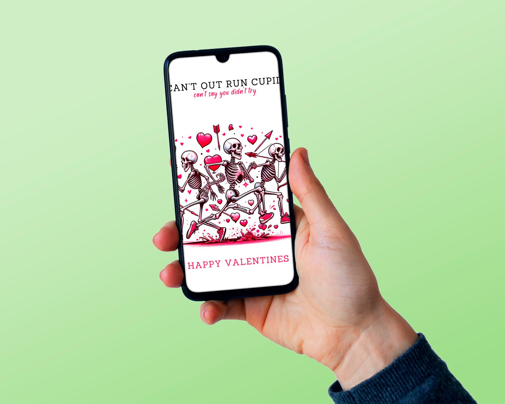 Valentine's Day Card for Runner – Artzie Designs