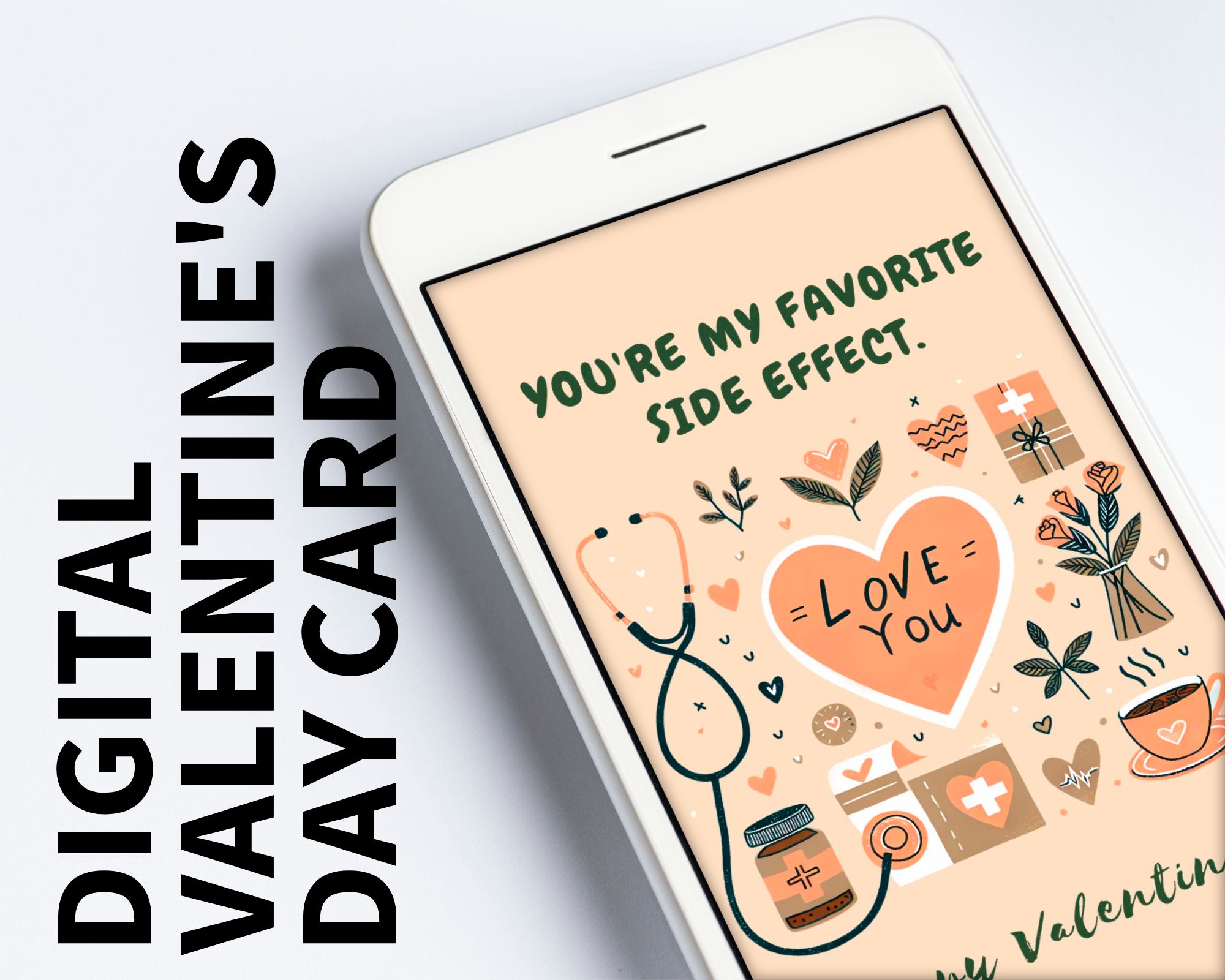 Card Valentine's Day Card for Medical Professional – Artzie Designs