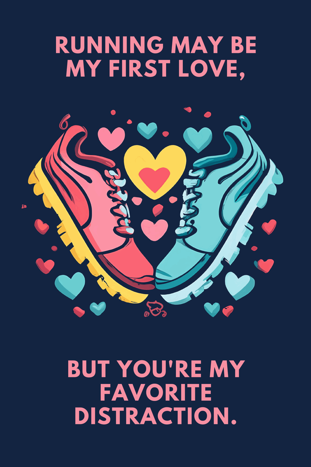 Valentine's Day Card for Runners – Artzie Designs